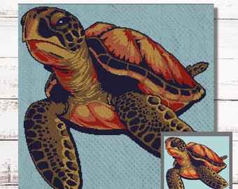 Crochet Sea Turtle Blanket - Etsy