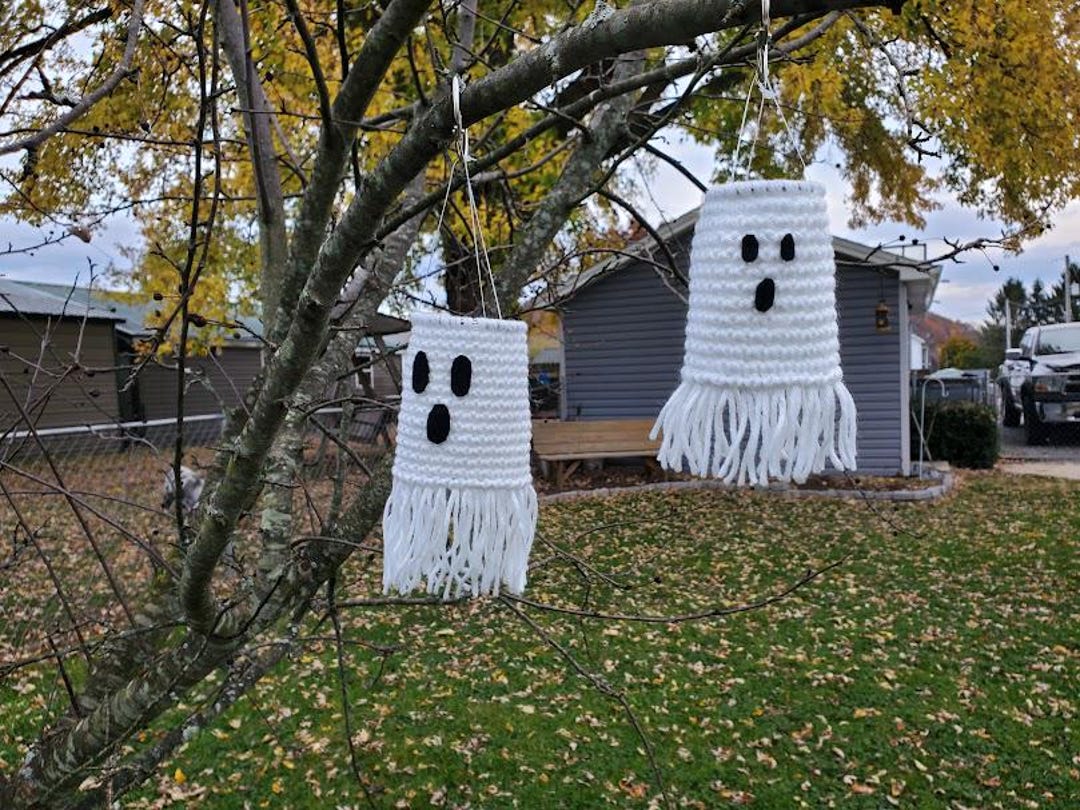 Mini Windsock Ghost PATTERN ONLY Crochet Halloween Decoration Party ...