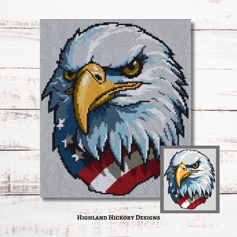Crochet Eagles Blanket Pattern - Etsy