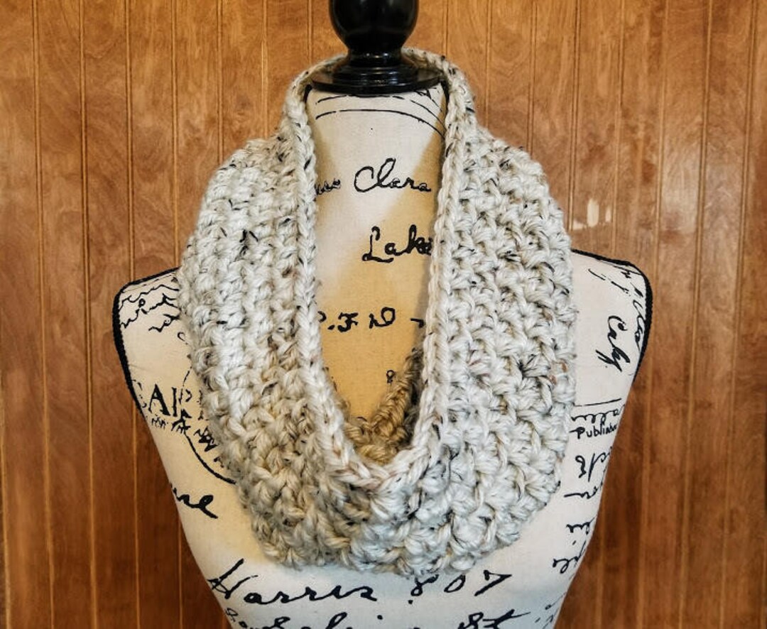 Crochet Pattern Aspen Tweed Cowl PATTERN ONLY Womens Winter Wear ...
