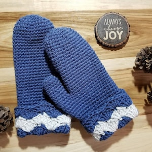 Crochet Wavy Shells Mittens PATTERN ONLY Women's Gloves Gift for Her ...