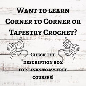 Alien Graph Crochet Pattern C2C Graphgan + Written Instructions Corner ...