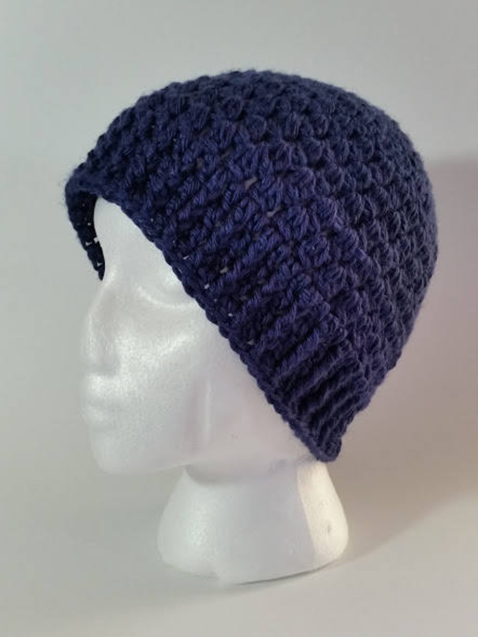Crochet Navy Clusters Hat PATTERN ONLY Pdf Instant Digital Download ...