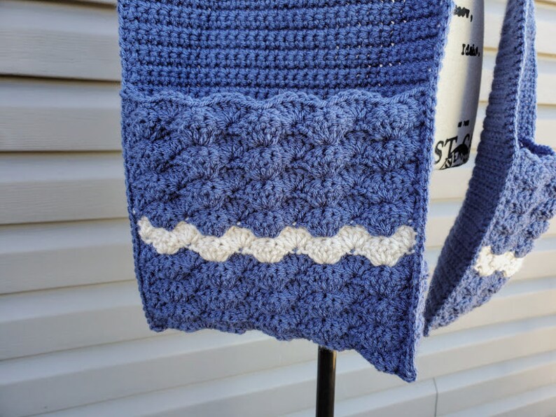 Crochet Wavy Shells Pocket Scarf PATTERN ONLY Women's - Etsy
