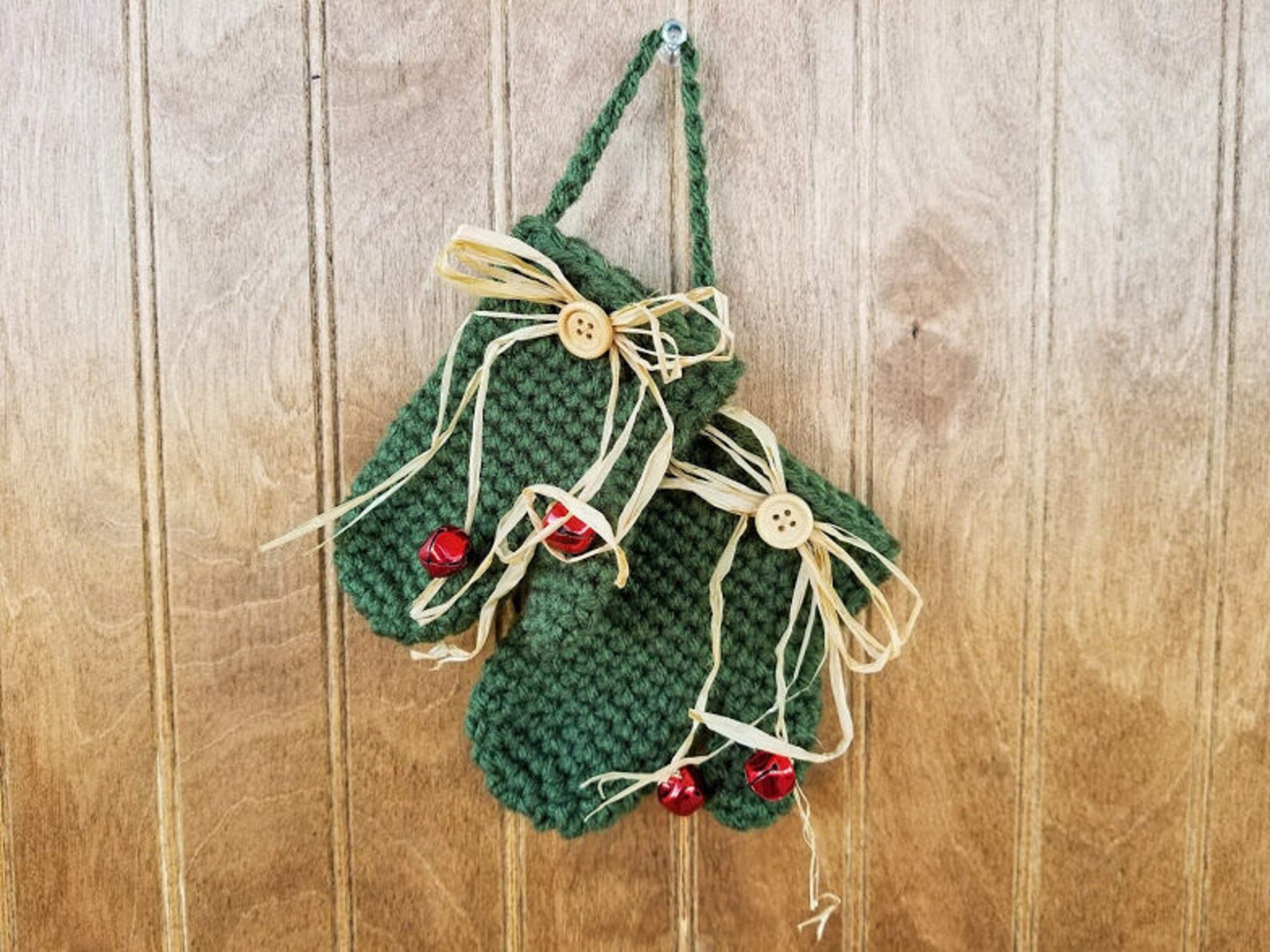 Crochet Hanging Mittens PATTERN ONLY Christmas Holiday - Etsy