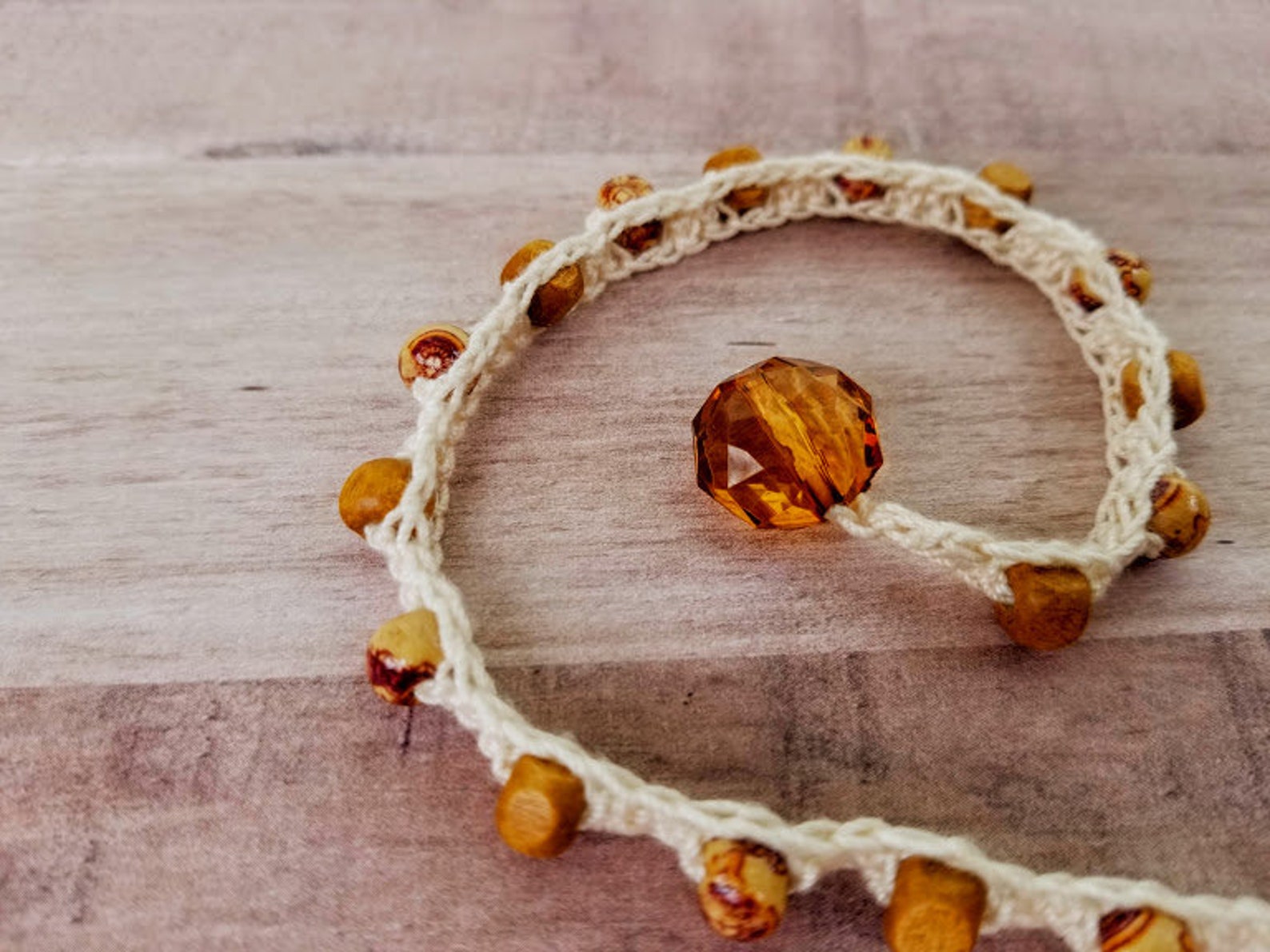 Crochet Rustic Wrap Bracelet PATTERN ONLY Woman Teenager Wrap Bracelet ...