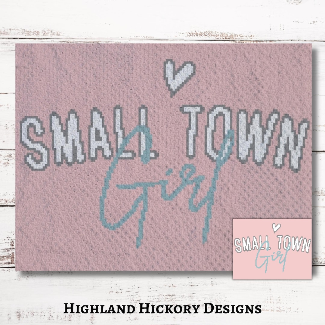 Small Town Girl Graph Crochet Pattern C2C Graphgan + Written ...