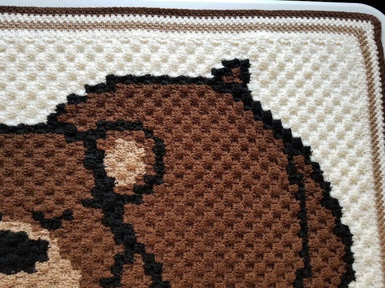 Crochet C2C Sleepy Bear Baby Blanket PATTERN ONLY Afghan - Etsy