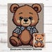 Teddy Bear Graph Crochet Pattern C2C Graphgan + Written Instructions ...