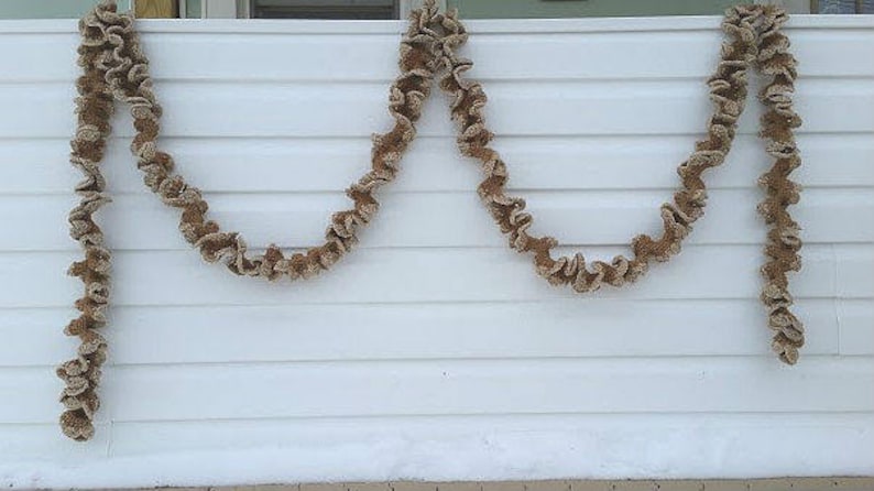 Crochet Burlap-like Ruffle Garland PATTERN ONLY Pdf Instant - Etsy