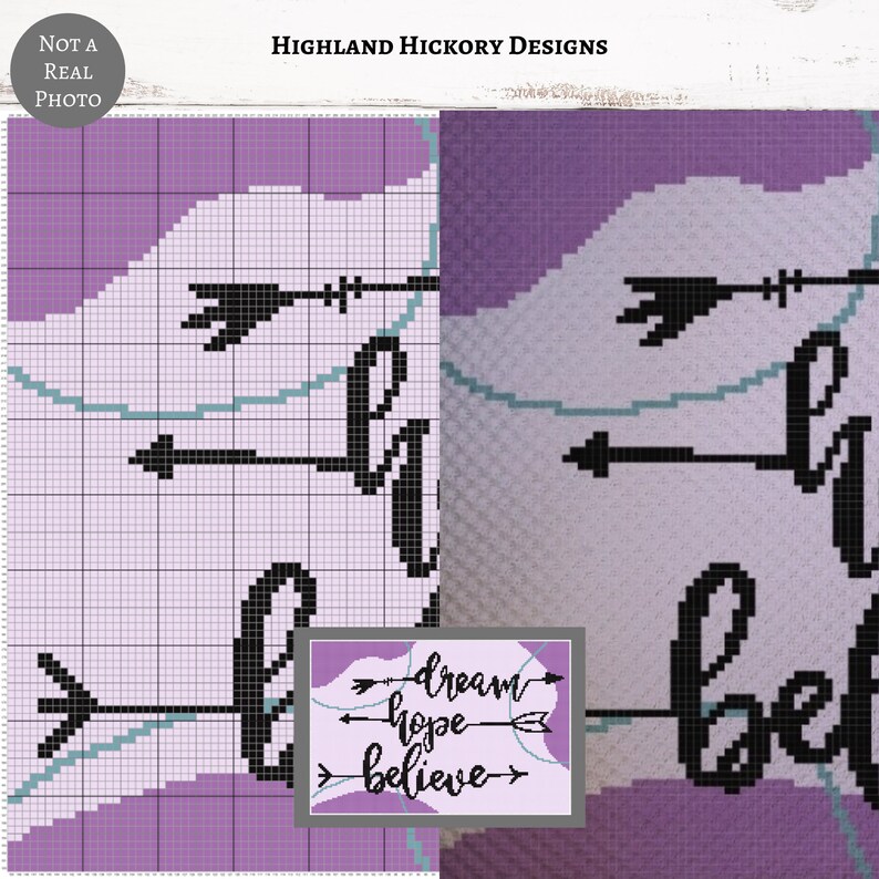 Dream Graph Crochet Pattern C2C Mini C2c Tss Sc Hdc Dc - Etsy