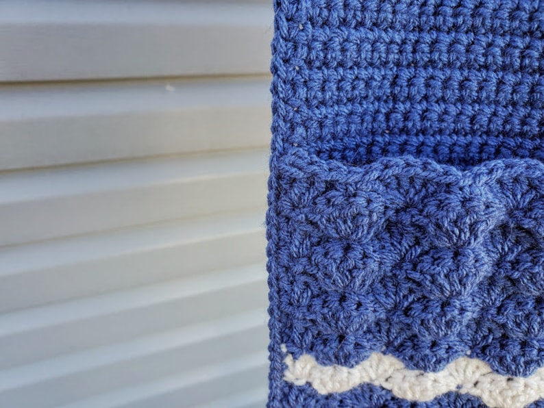 Crochet Wavy Shells Pocket Scarf PATTERN ONLY Women's - Etsy