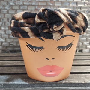Sassy Soul Sister, Head Face Planter With Glasses, Planter With ...