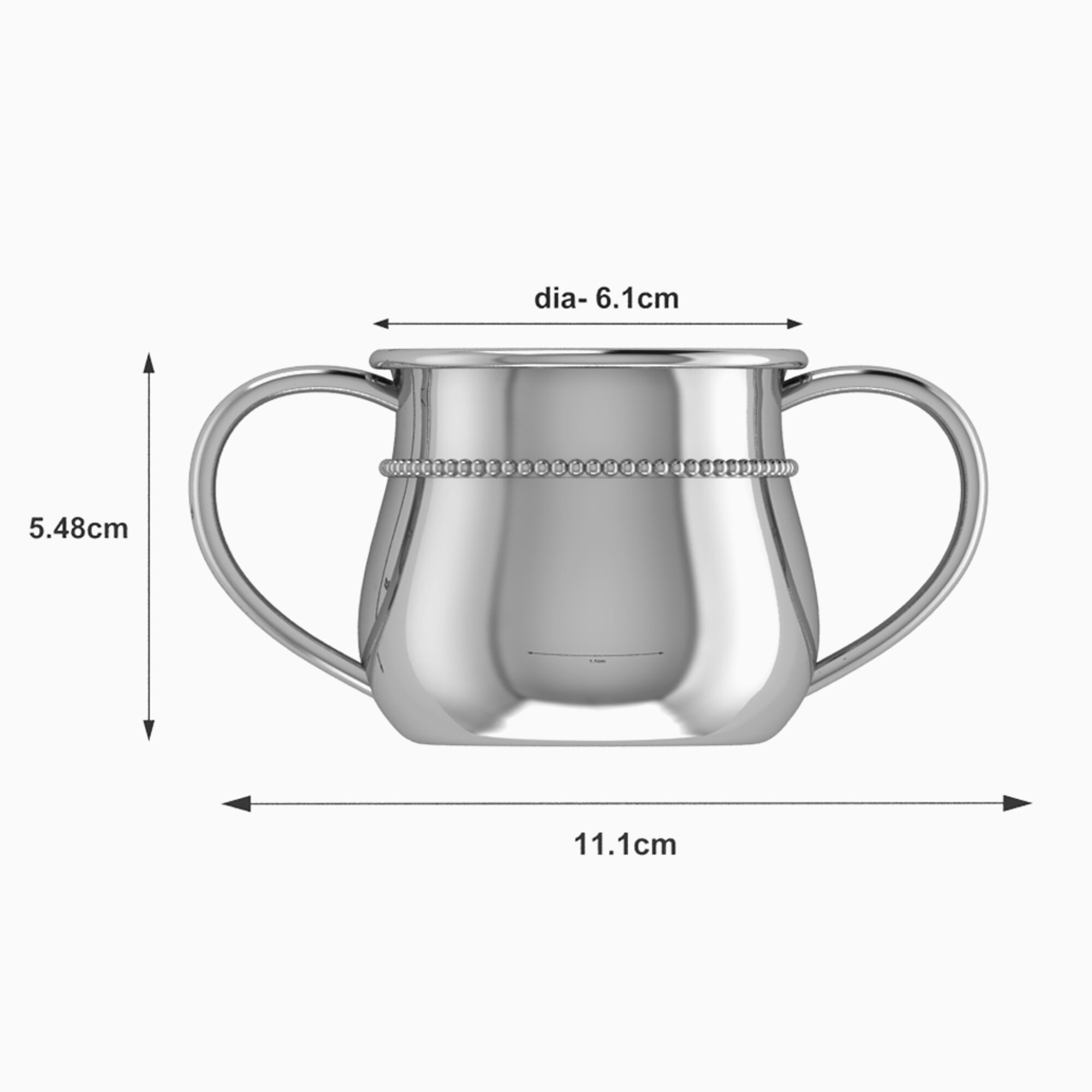 Beaded 2 Handle Silver Plate Baby Cup by Krysaliis | Etsy