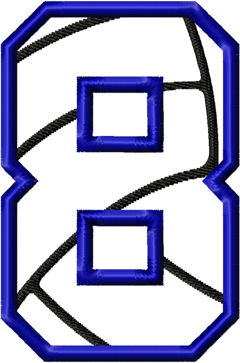 Volleyball Font Numbers Machine Embroidery Designs, Applique Sports ...