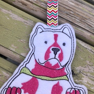Pitbull Ornament Machine Embroidery Designs as a Gift for Dog - Etsy