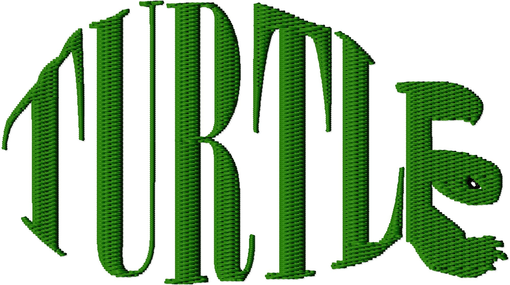 Turtle Custom Word Art Machine Embroidery Designs - Etsy UK