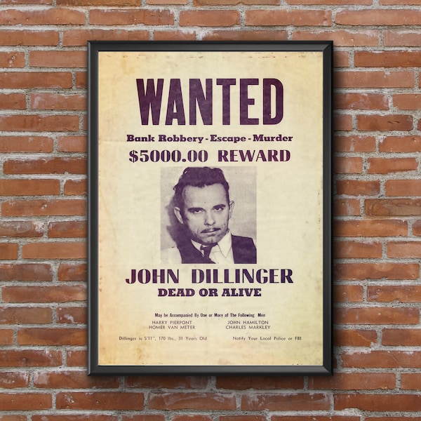 Wanted Poster - Etsy