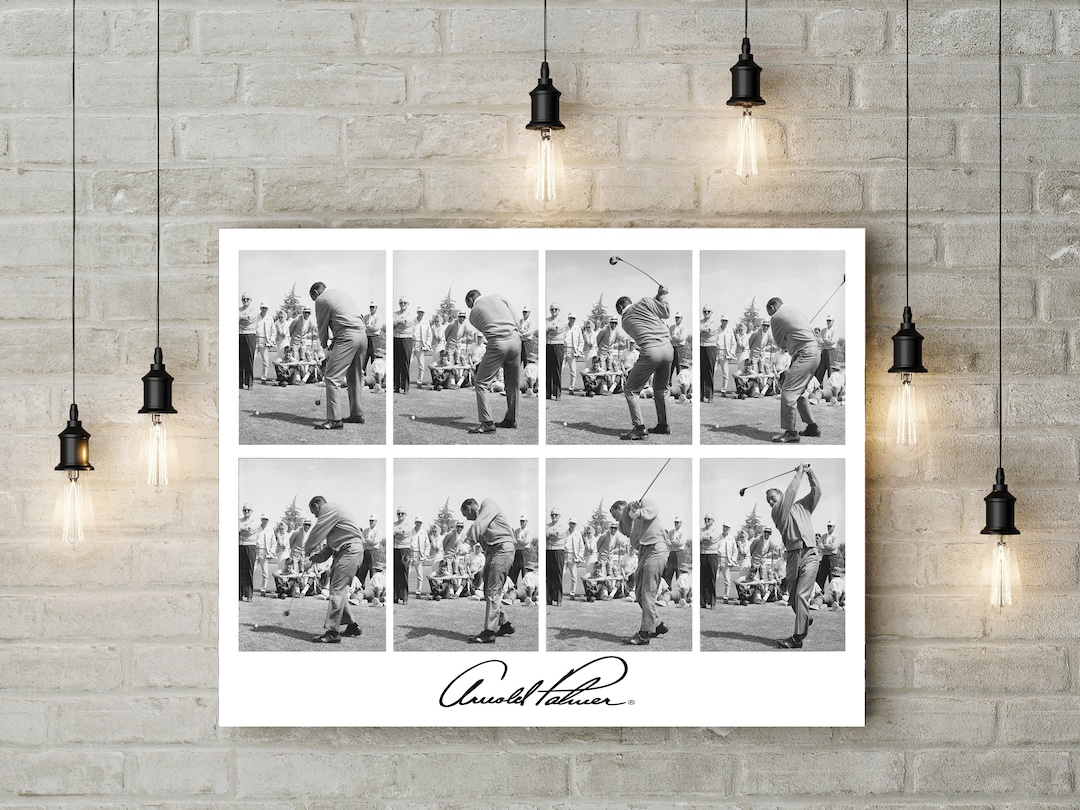 New Arnold Palmer Golf Swing Poster Masters Champion Rare Swing ...