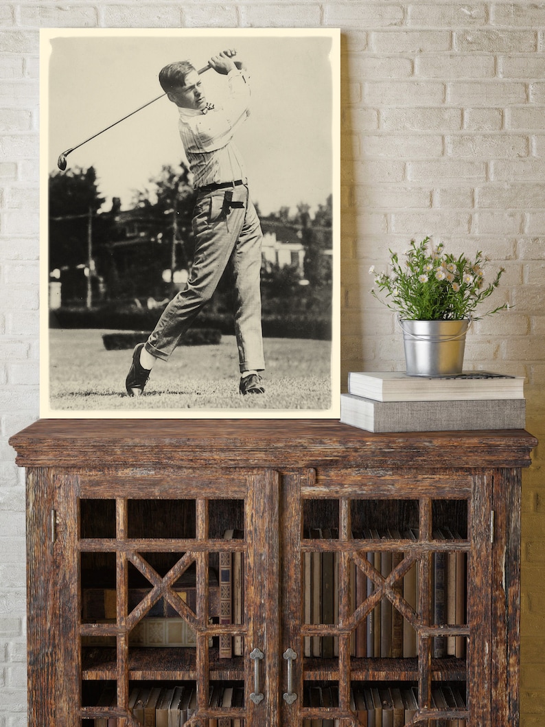 Bobby Jones Golf Swing Photo - 1917 Masters Champion Fine Art Print for ...