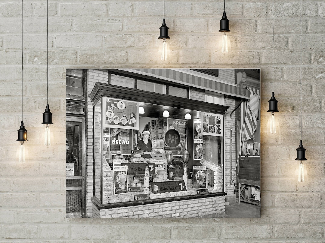 A&P 1924 Grocery Storefront Window Display Vintage Ads Collector Wall ...