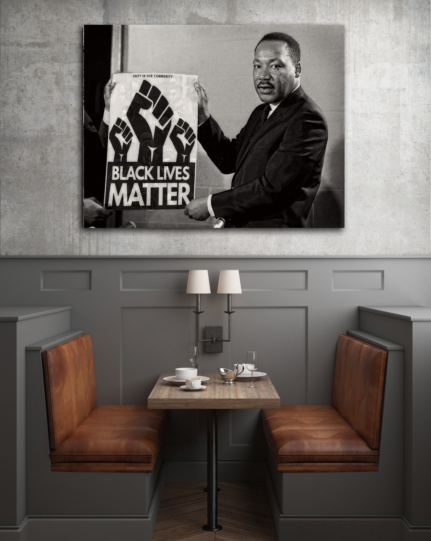 Martin Luther King Photo Mlk Poster Vintage Photograph Civil Rights ...
