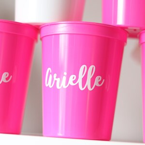Bachelorette Party Cups With Names | Bachelorette Party Favors ...