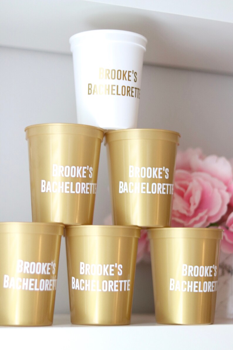 Bachelorette Party Cups | Bachelorette Party Favors | Personalized ...