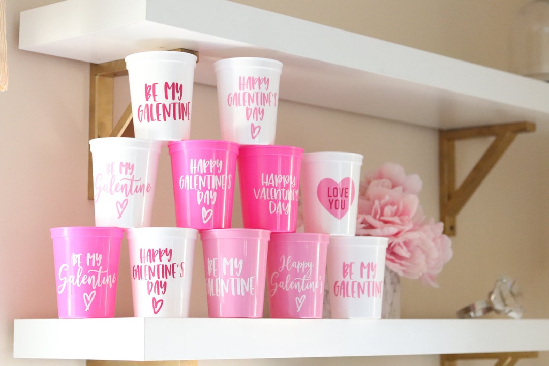 Valentines Day Cups Valentines Day Favors Galentines Day Cups ...