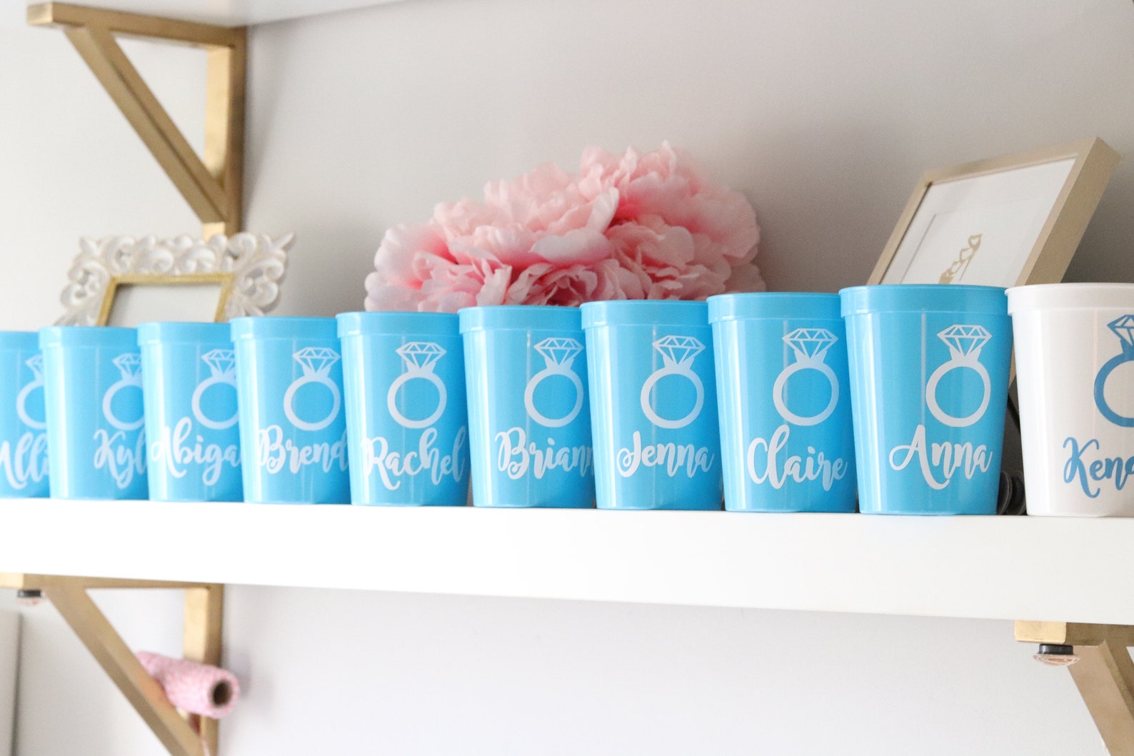 Bachelorette Party Cups With Names Bachelorette Party Favors | Etsy