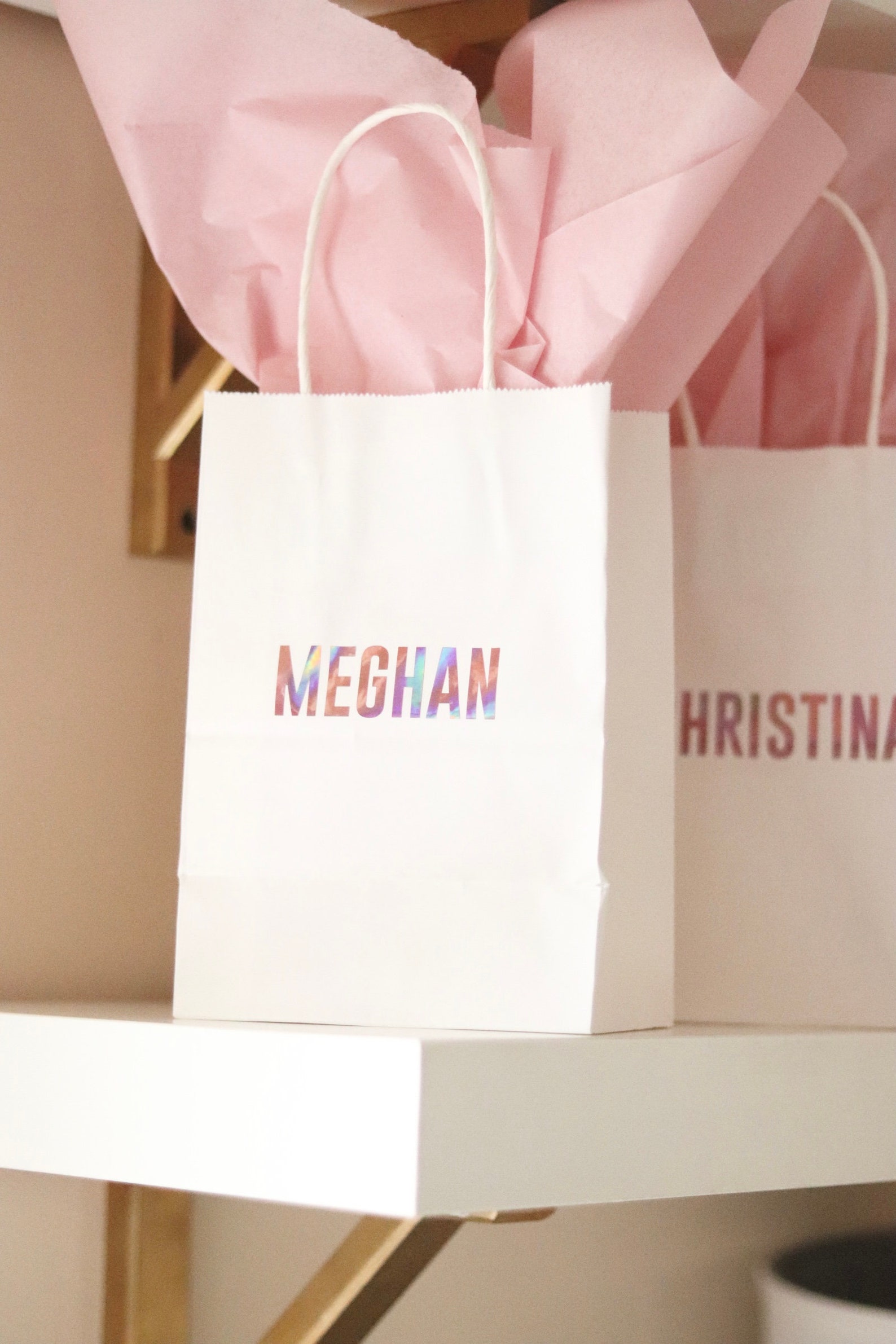Personalized Gift Bags Paper Gift Bags With Names | Etsy