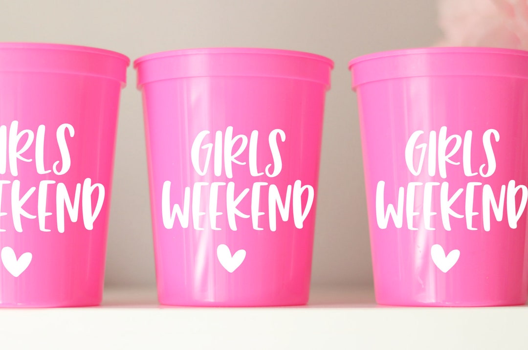 Girls Weekend Cups | Girls Weekend Favors | Girls Trip Favors | Girls ...