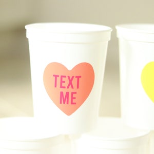 Valentine’s Day Kids Cups | Candy Hearts Cups Valentine's Cups for Kids ...