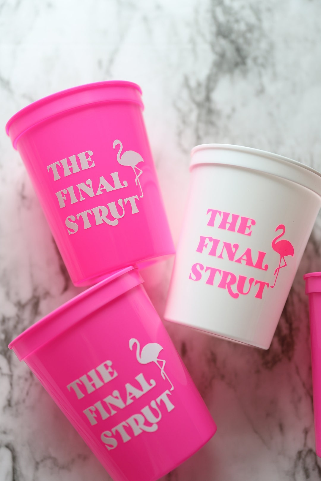 The Final Strut | Flamingo Bachelorette Cups | Flamingo Bachelorette ...