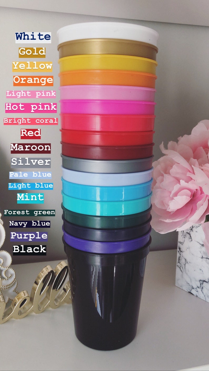 Bachelorette Party Cups with Names Bachelorette Party Favors | Etsy
