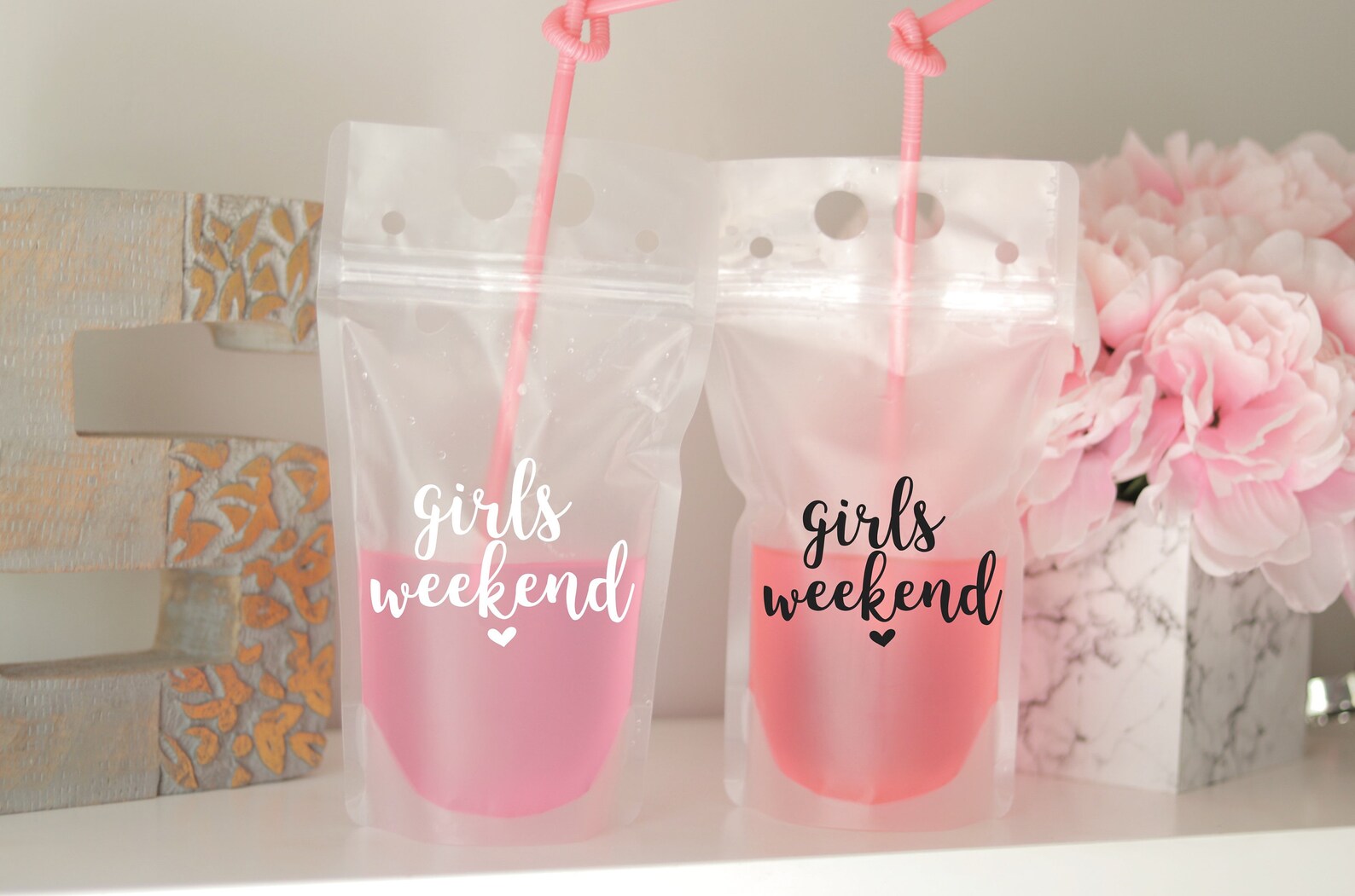 Girls Weekend Drink Pouch Beach Weekend Favor Personalized - Etsy