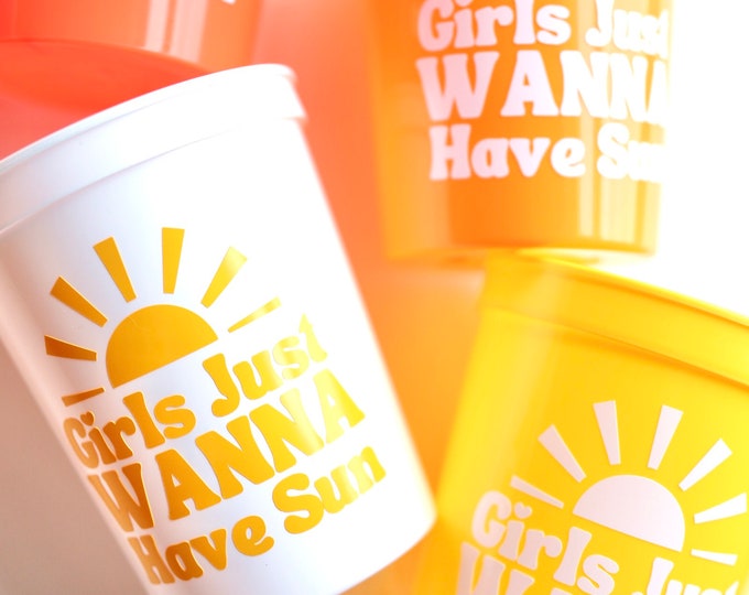 Girls Just Wanna Have Sun | Girls Trip Cups | Girls Trip Favors | Girls ...