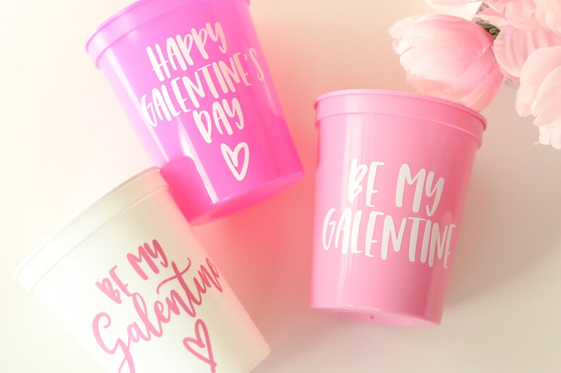 Valentines Day Cups Valentines Day Favors Galentines - Etsy