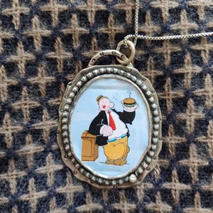 Vintage Popeye Lunch Box Pendant Wimpy the Hamburger Lover - Etsy
