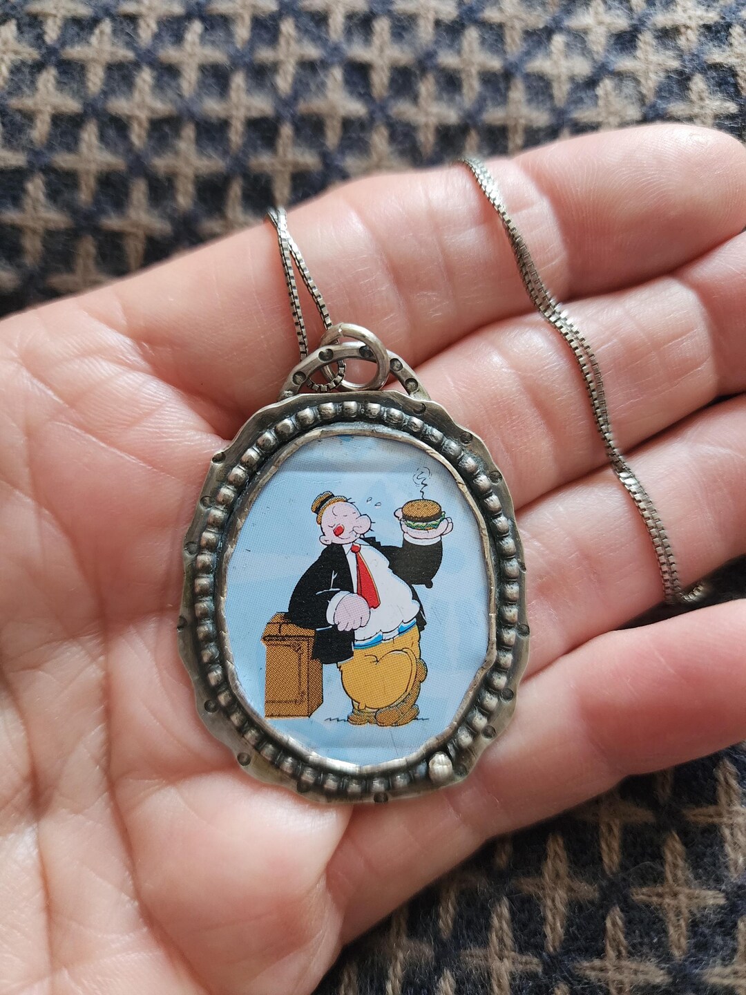 Vintage Popeye Lunch Box Pendant Wimpy the Hamburger Lover - Etsy