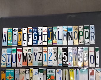 License plate letters | Etsy