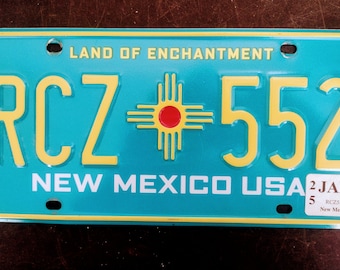 New Mexico Custom License Plate Custom Car Tag Burnt - Etsy