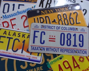 Worn & Faded License Plate Letters and Numbers to Build Your - Etsy