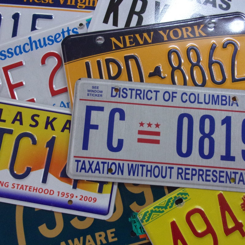 Usa License Plate - Etsy