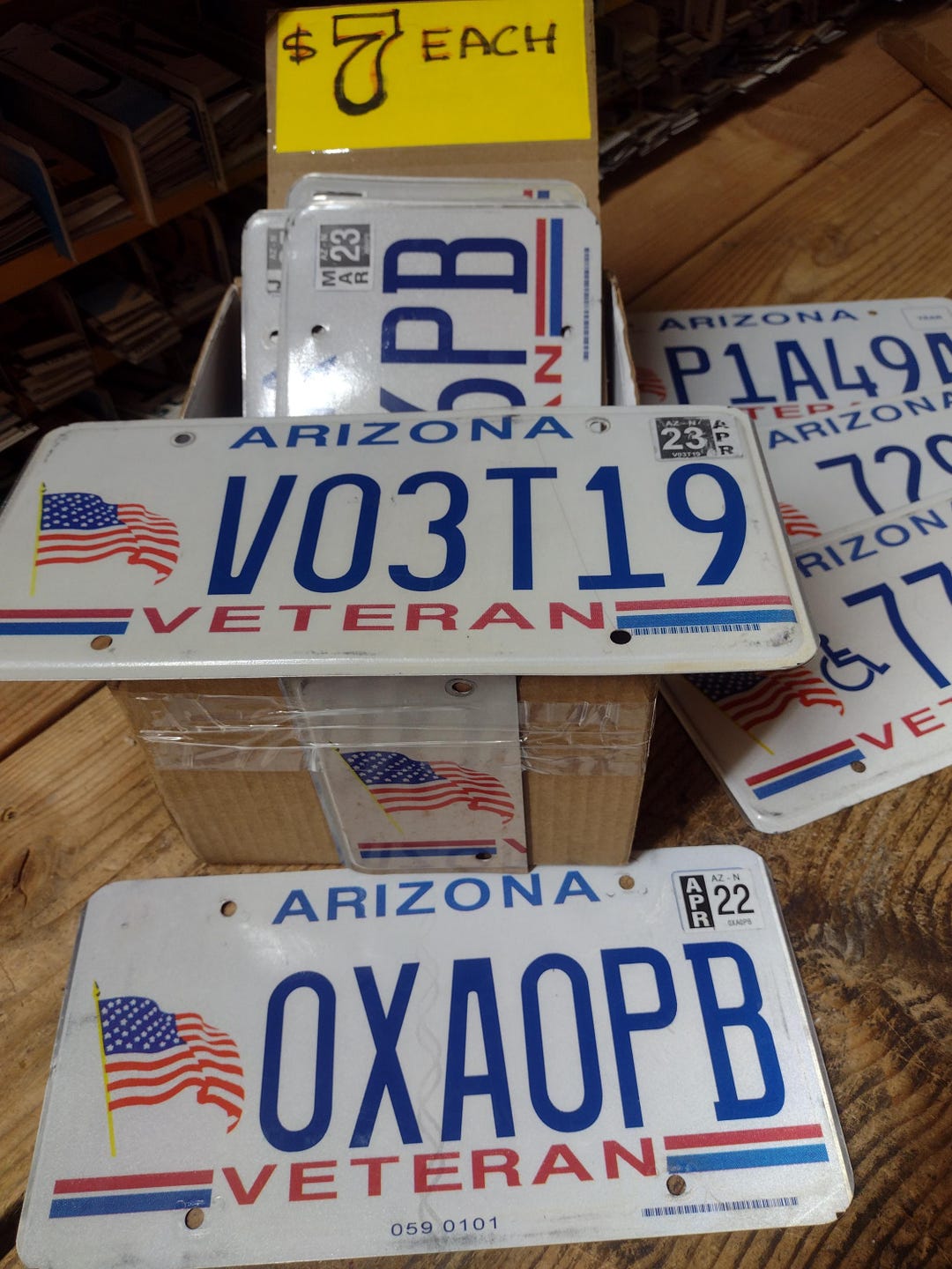 LICENSE PLATE. American Flag . Arizona Veteran License Plate. Plates ...