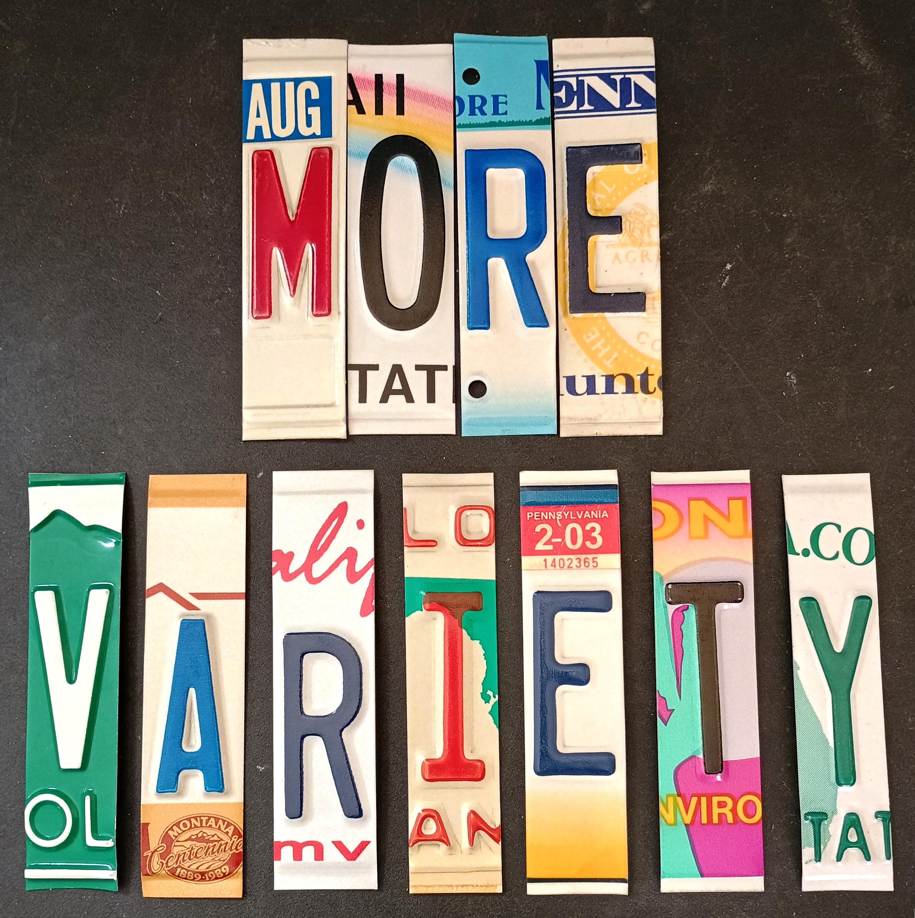License Plate Letters and Numbers. Authentic High Quality All RAISED. I ...