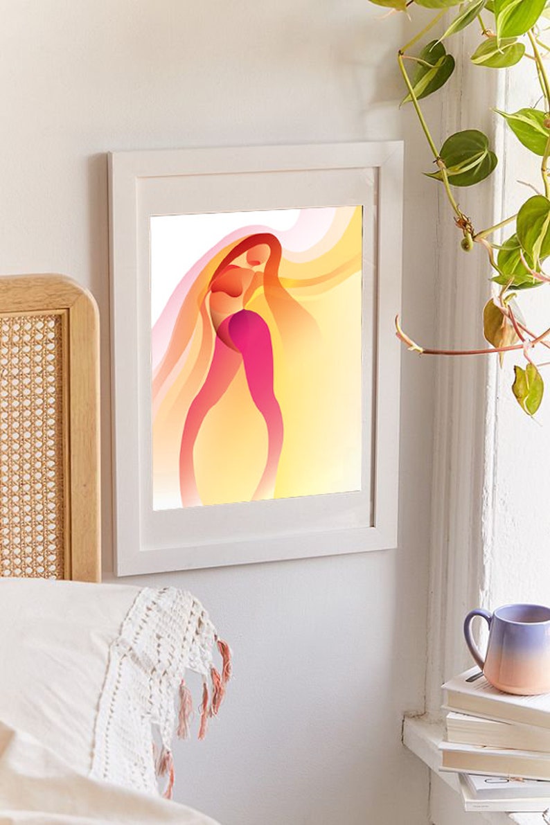 Nude Print Nude Art Erotic Art Print Faminine Art Abstract Etsy Singapore