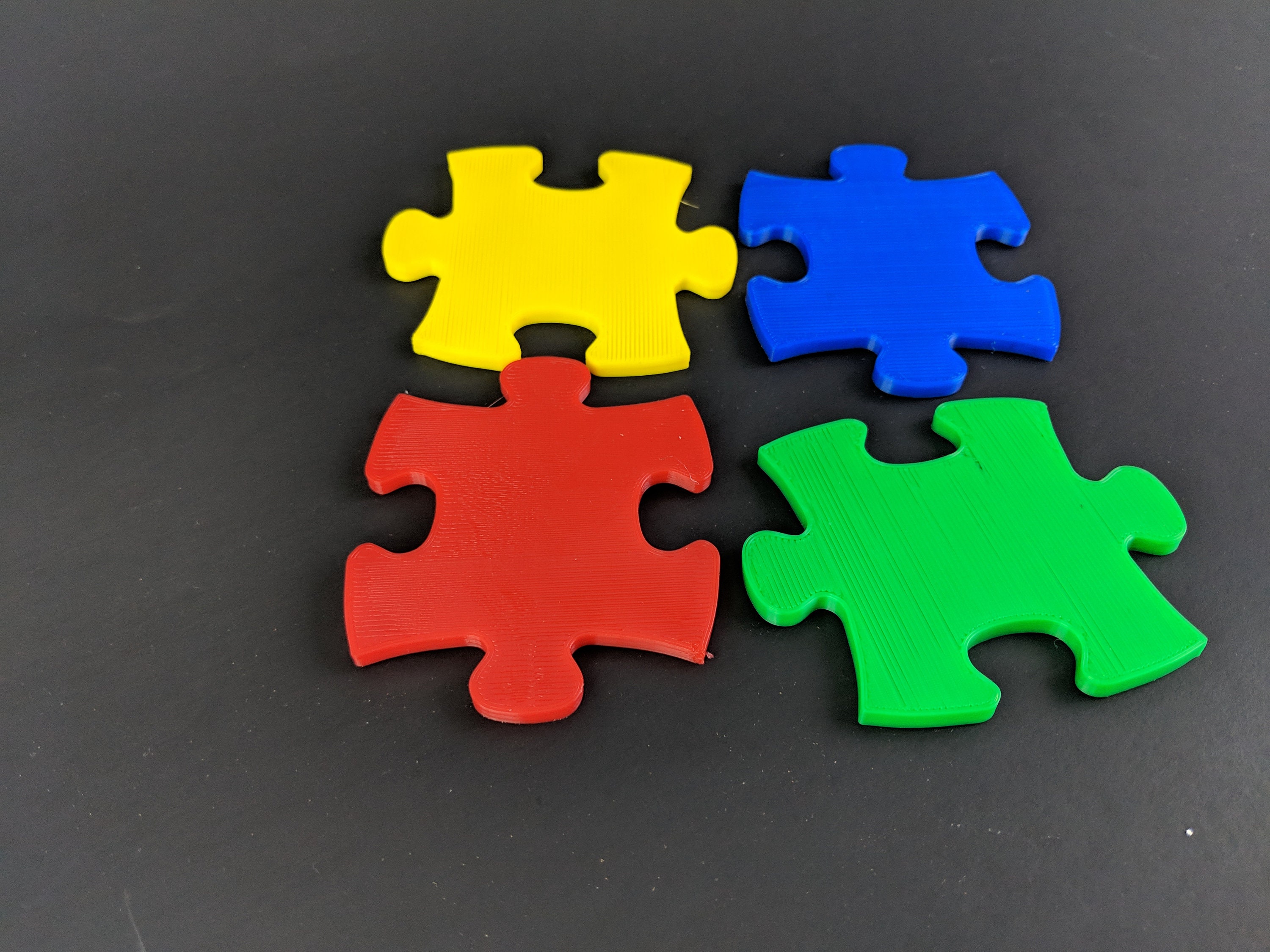 Autism Puzzle Piece Awareness Coaster Set Gift Idea 1 Piece | Etsy