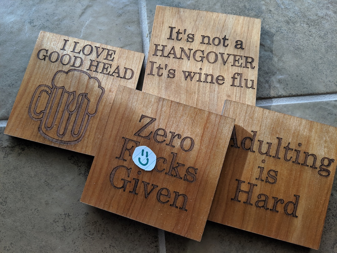 Adulting is Hard Dirty Humor Inappropriate Present Custom Engraved ...