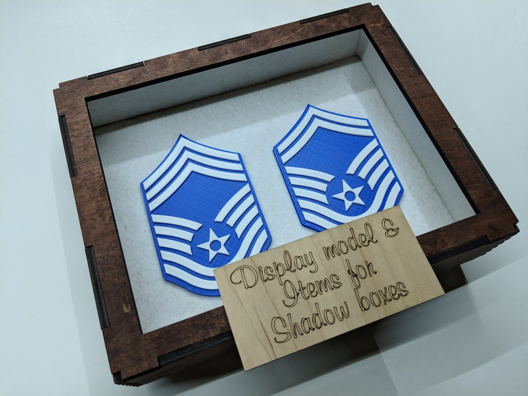 USAF Shadow Box Items and Display Chevons - Etsy